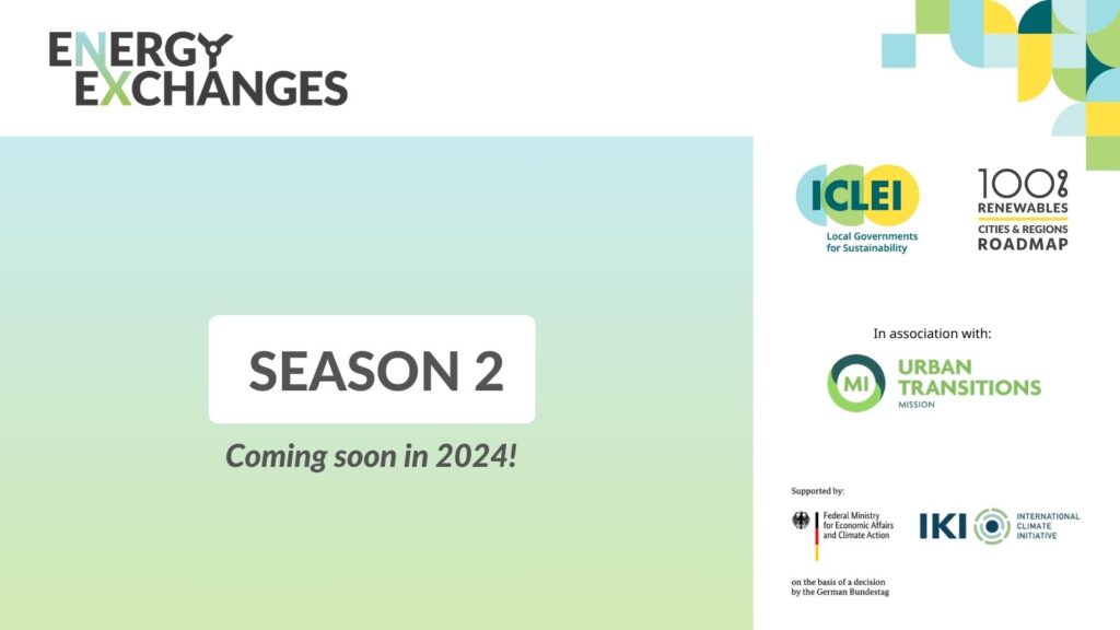 Energy Exchanges – 100% Renewables